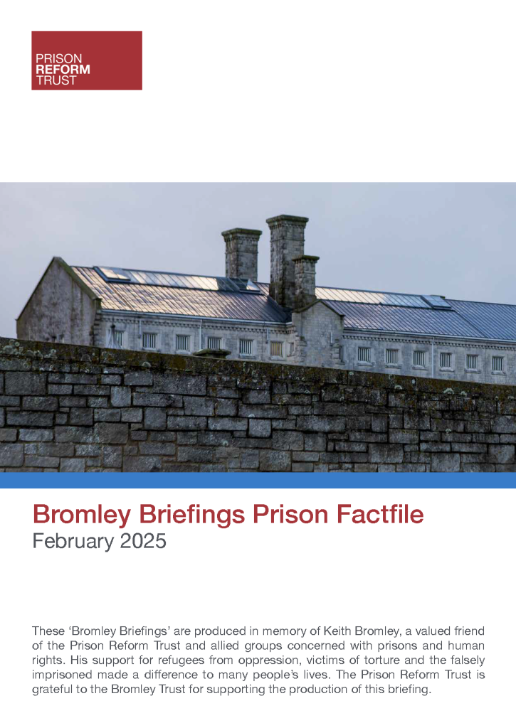 Bromley Briefings Prison Factfile: February 2025 | Prison Reform Trust